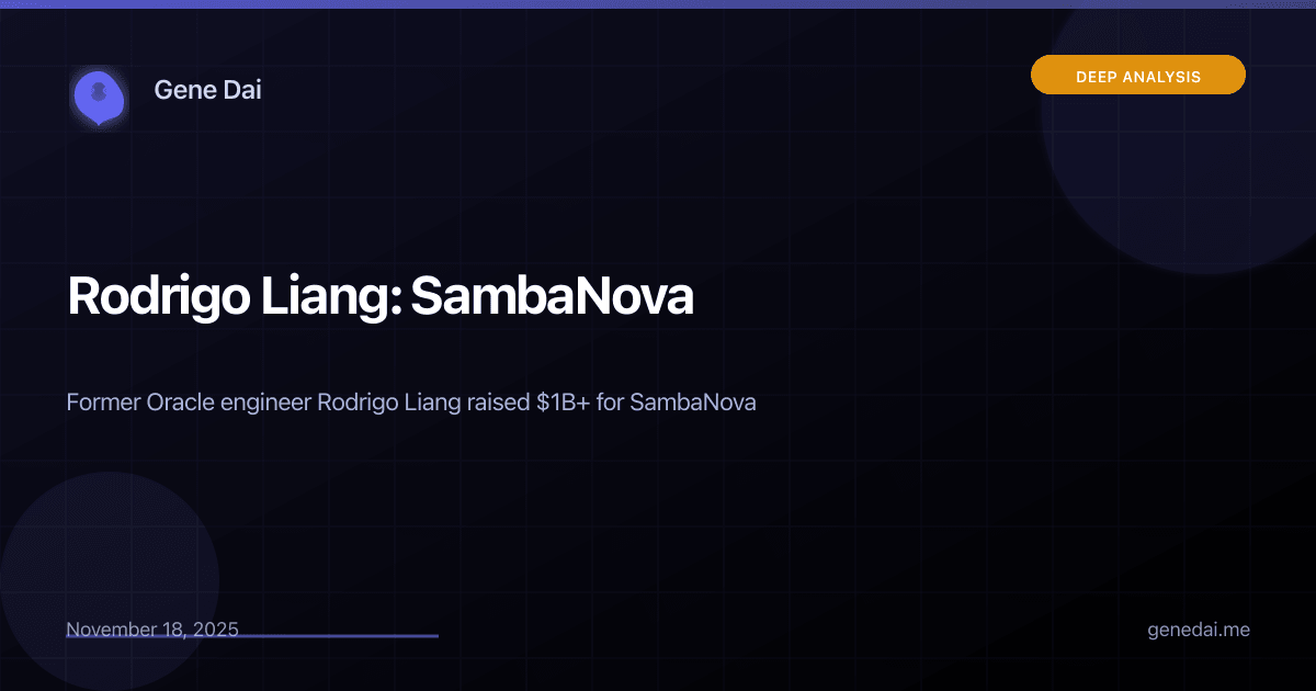 Rodrigo Liang: SambaNova